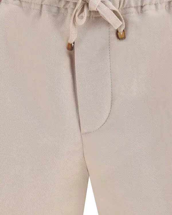 Brunello Cucinelli Cotton And Linen Blend Cargo Bermuda Shorts - Beige
