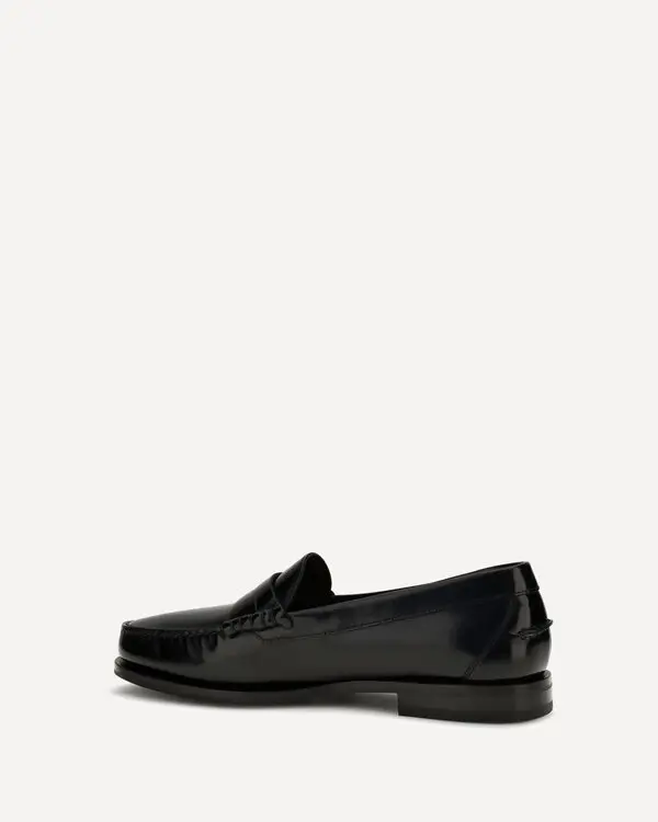 Santoni College A Novembre Patent Leather Loafers
