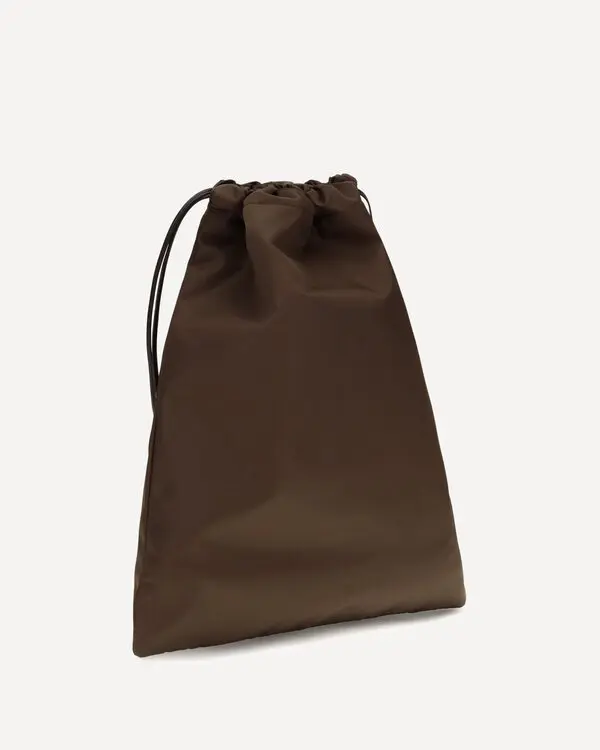 Prada Wish Re-nylon Clutch - Brown