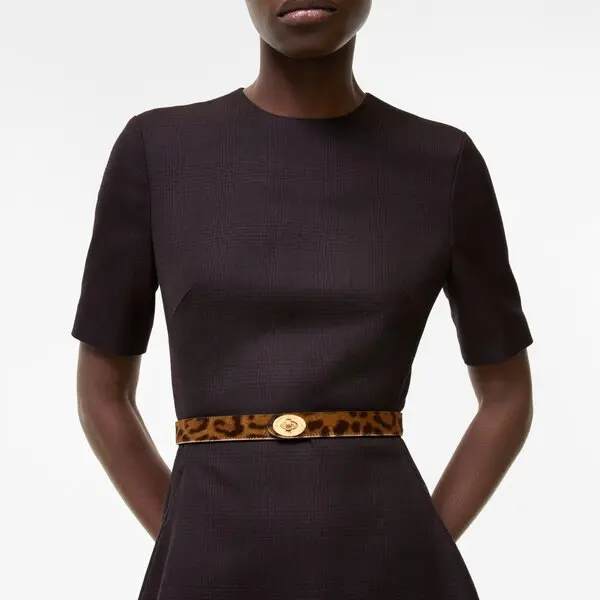 Burberry Leopard Print Cotswolds Belt