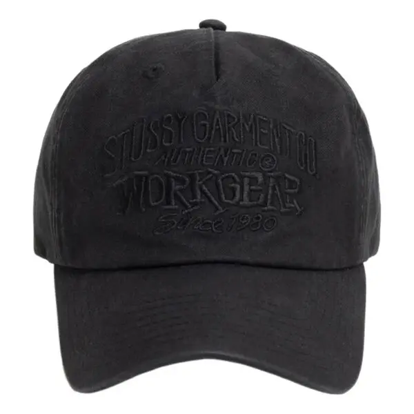 StÜssy Mid-depth Workgear Waxed Snapback Cap
