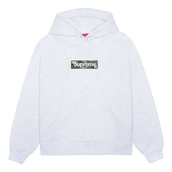 Supreme Fw23 Box Logo Hooded Sweatshirt - Ash Grey