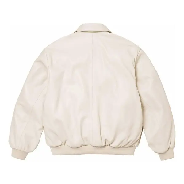 Supreme X Schott Hooded Leather Bomber Jacket