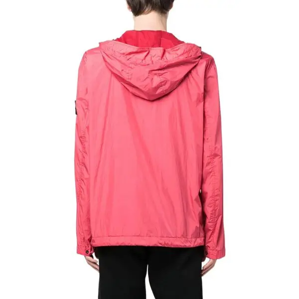 Stone Island Waffen Patch Nylon Hooded Zip-up Jacket