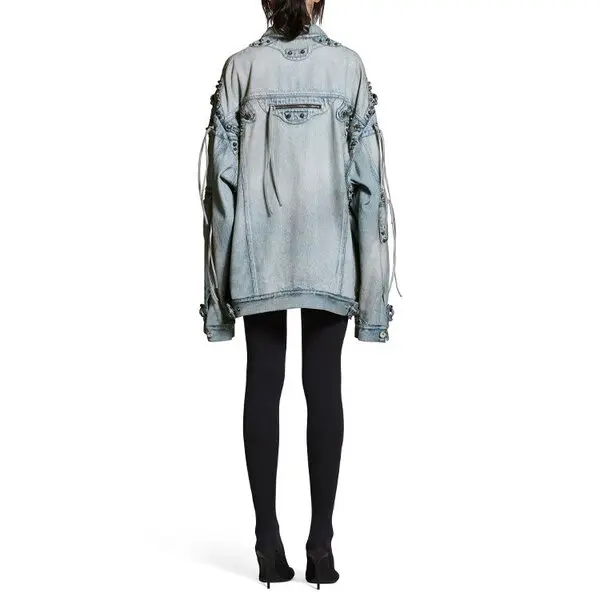 Balenciaga Oversized Studded Denim Jacket