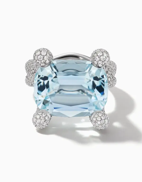 EMILY P. WHEELER Aquamarine Twist Ring - Blue
