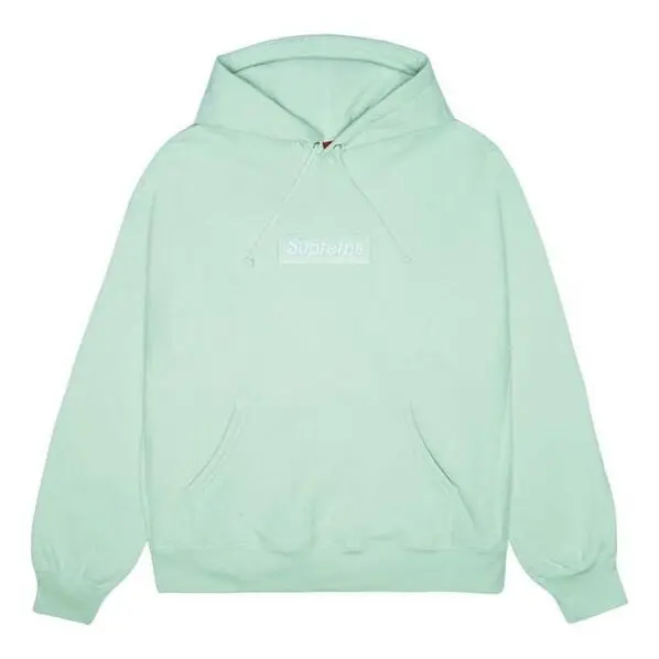 Supreme Fw23 Box Logo Hooded Sweatshirt - Light Green