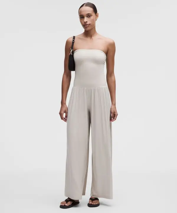 Lululemon 2-in-1 Wide-leg Jumpsuit - Downtown Tan
