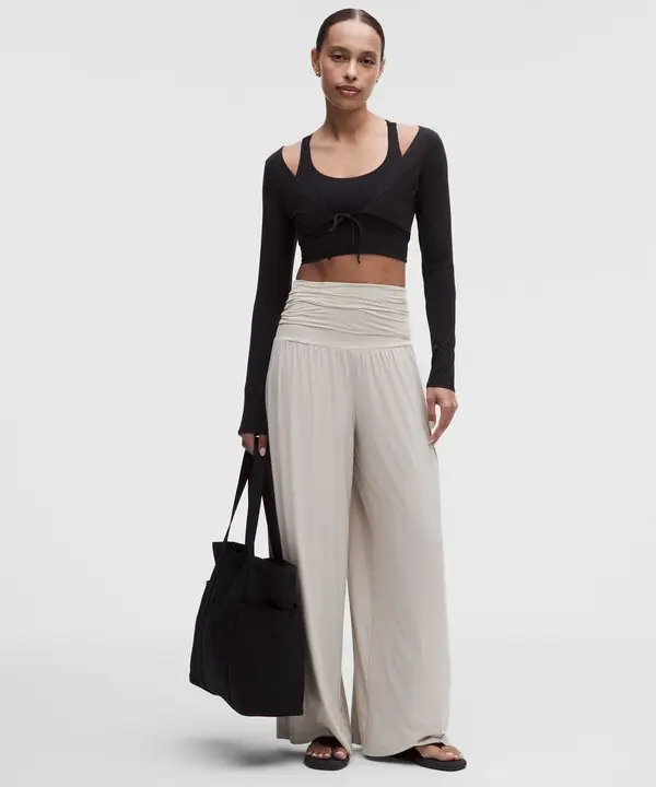 Lululemon 2-in-1 Wide-leg Jumpsuit - Downtown Tan