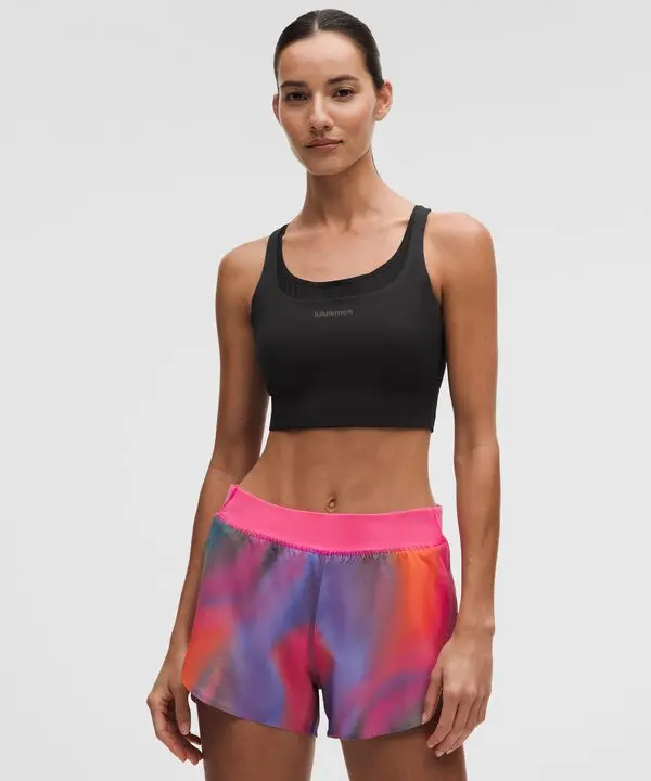 Lululemon Energy Longline Bra With Storage Evolve - Black