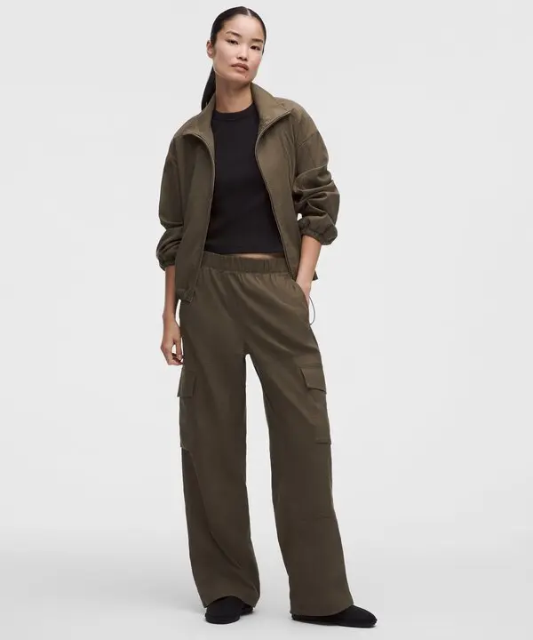 Lululemon Lululinen Mid-rise Cargo Pant - Olive Brown