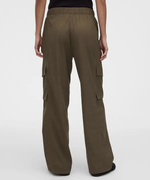 Lululemon Lululinen Mid-rise Cargo Pant - Olive Brown