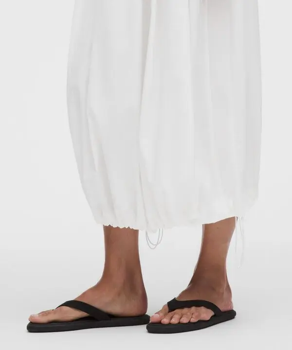 Lululemon Lululinen Adjustable-hem Maxi Skirt - White