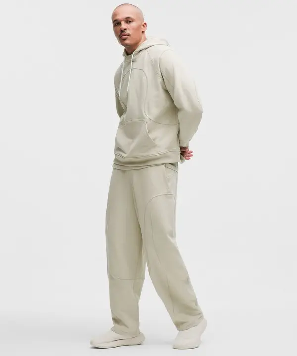 Lululemon Organic Cotton Barrel-leg French Terry Pants - Birch Beige