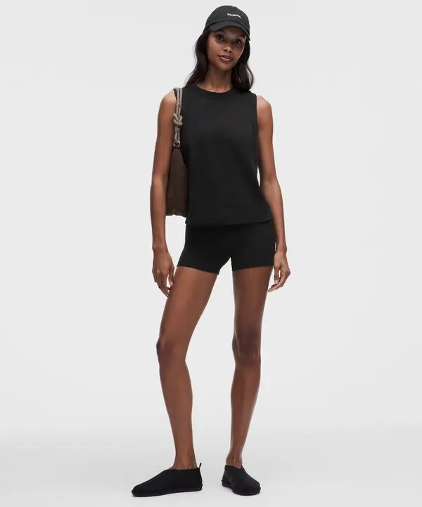 Lululemon Scuba Cotton Jersey Tank Top - Black
