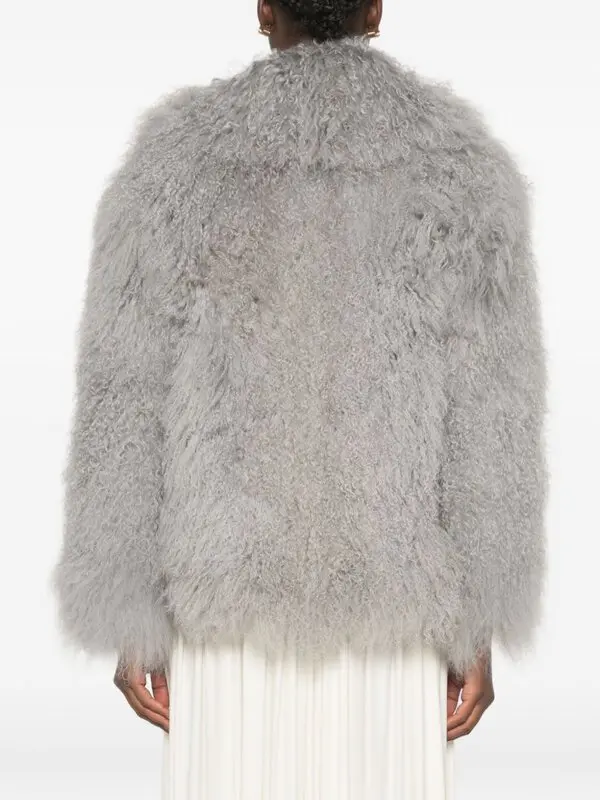 MARTHA LOUIS Shearling-effect Long Sleeve Jacket