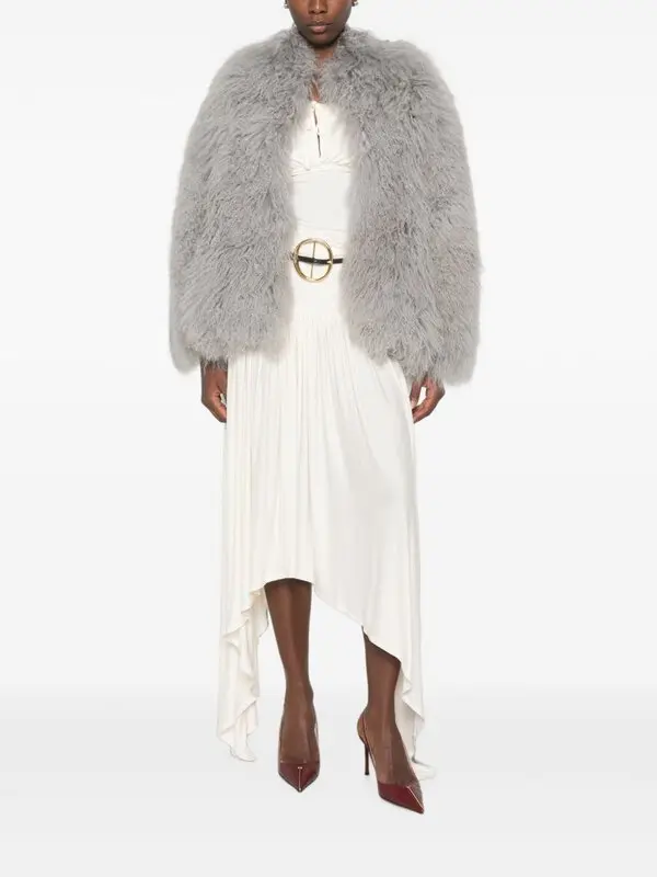 MARTHA LOUIS Shearling-effect Long Sleeve Jacket