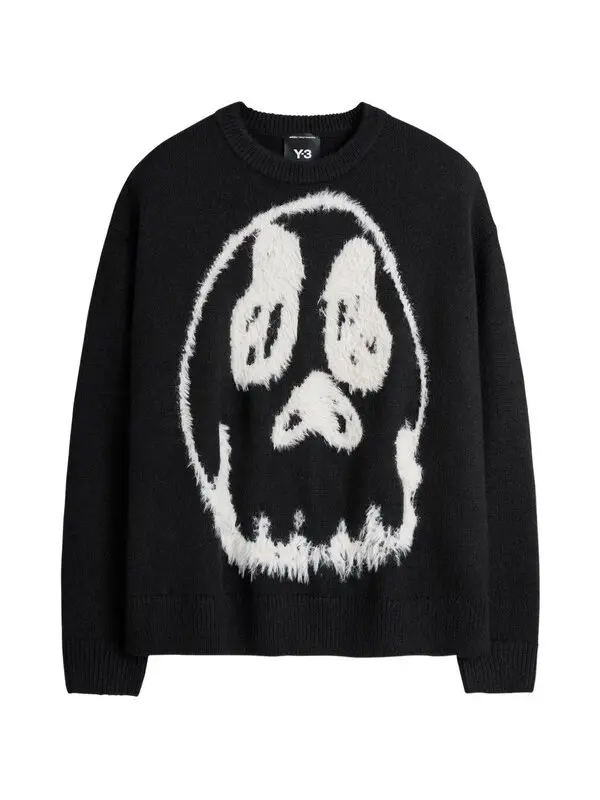 Y3 Wool Blend Crenwneck Sweater