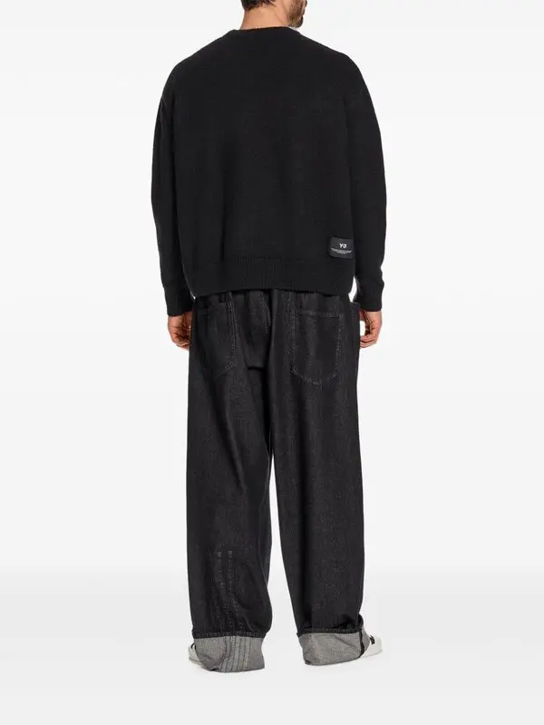 Y3 Wool Blend Crenwneck Sweater