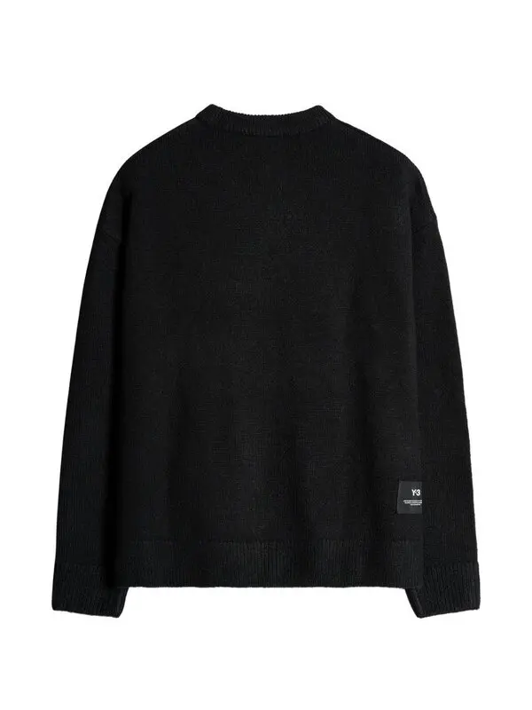 Y3 Wool Blend Crenwneck Sweater