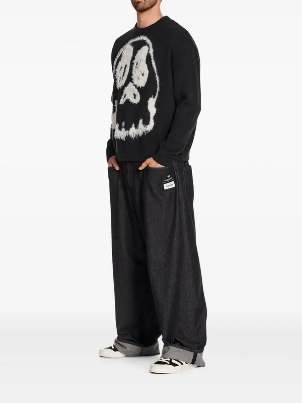 Y3 Wool Blend Crenwneck Sweater