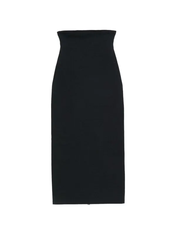 Issey Miyake Cotton Blend Midi Skirt