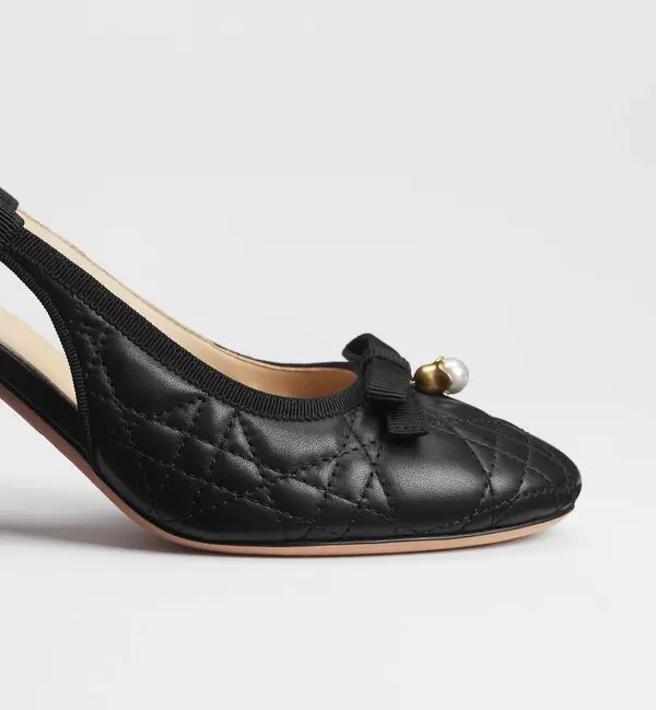 Dior Ballet Slingback Pump With Bow Detailing