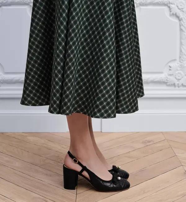 Dior Ballet Slingback Pump With Bow Detailing