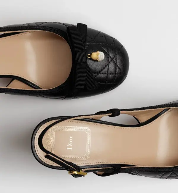 Dior Ballet Slingback Pump With Bow Detailing