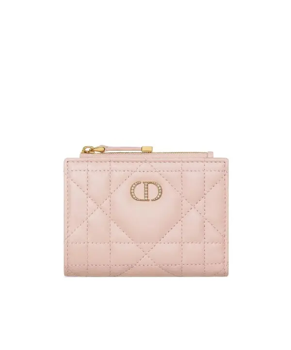 Dior Caro Dahlia Wallet - Pink