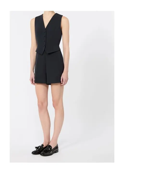 Max Mara Sleeveless Playsuit With Contrast Patchwork