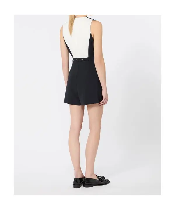 Max Mara Sleeveless Playsuit With Contrast Patchwork