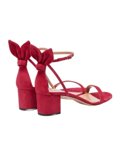 AQUAZZURA Thick Heels With Bowknot