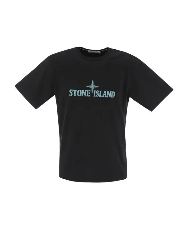 Stone Island Logo-embroidered T-shirt