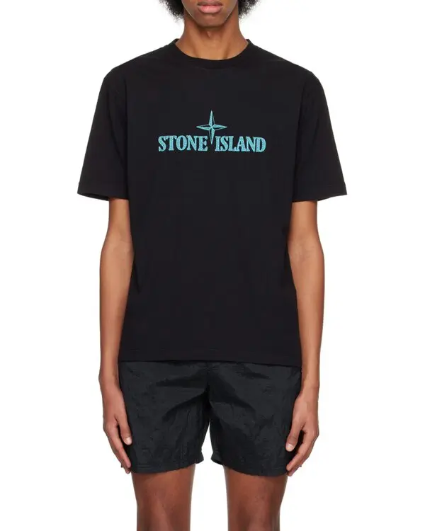 Stone Island Logo-embroidered T-shirt