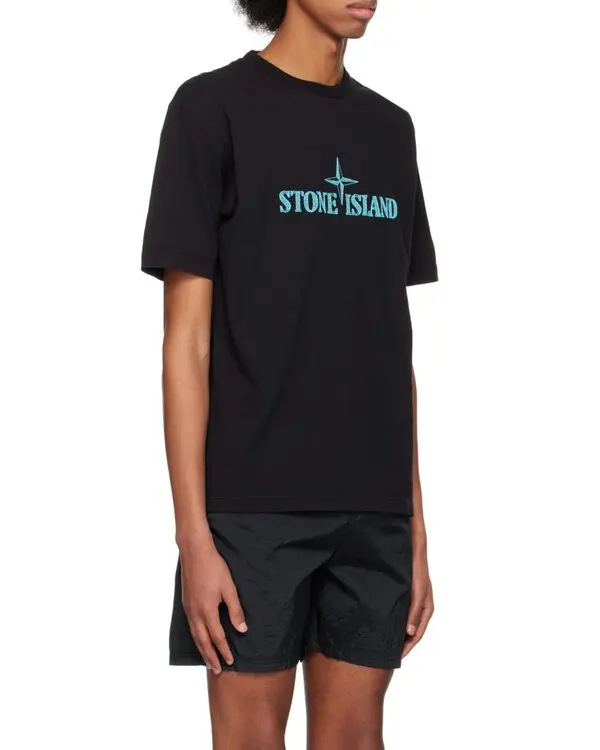 Stone Island Logo-embroidered T-shirt