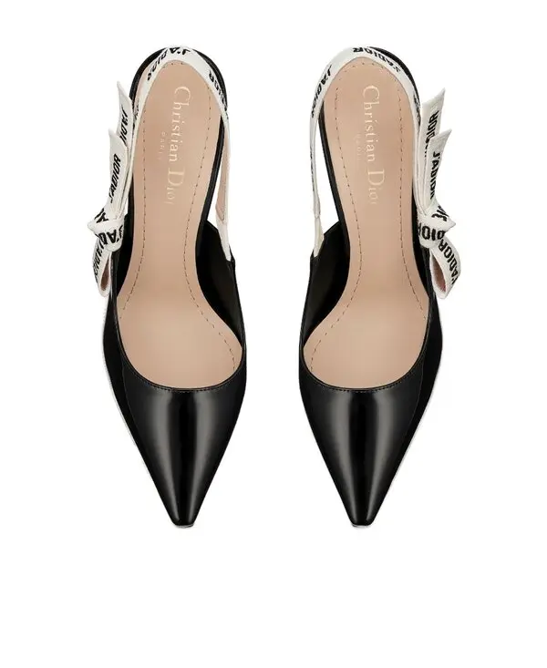 Dior J'adior Slingback Pumps With Embroidered Ribbon