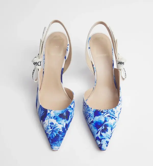 Dior Slingback Pumps With Ribbon Detailing
