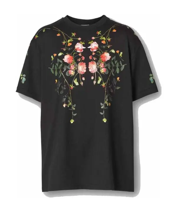 Burberry Rose Print Oversized T-shirt
