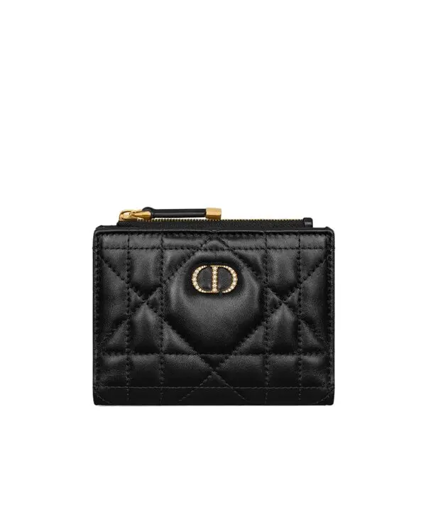 Dior Caro Dahlia Wallet - Black