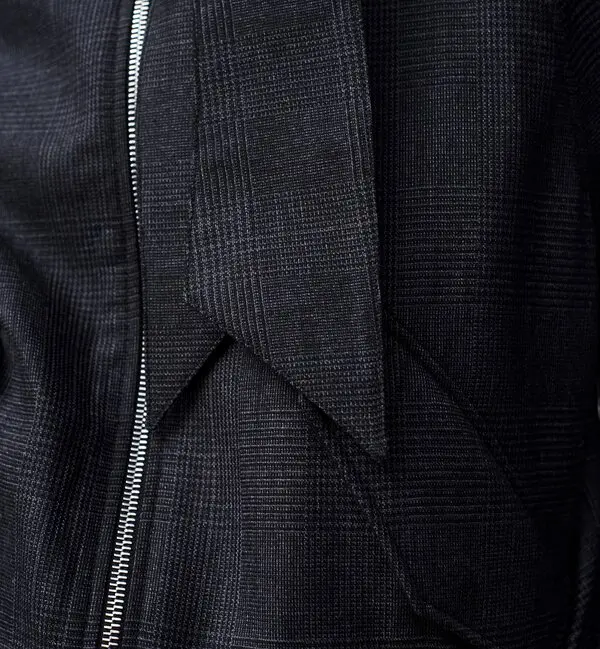 Dior Zip-up Jacket With Removable Tie Collar