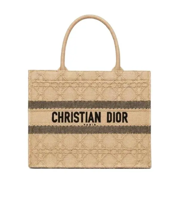 Dior Book Tote Medium Wine Coconut Handbag