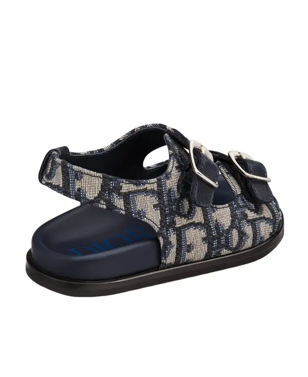 Dior Blue Oblique Printed Sandals