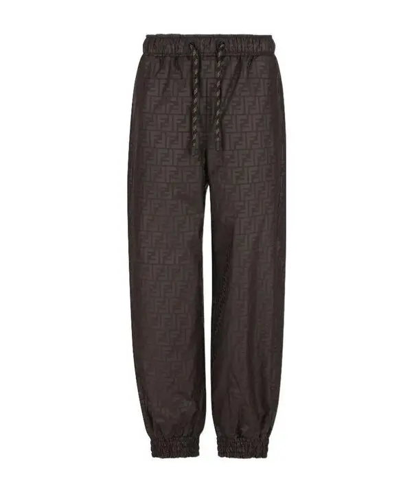Fendi Ff Logo Tapered Track Pants