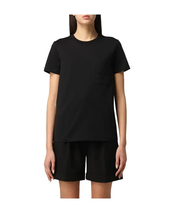 Max Mara Logo Round Collar Short-sleeved T-shirt
