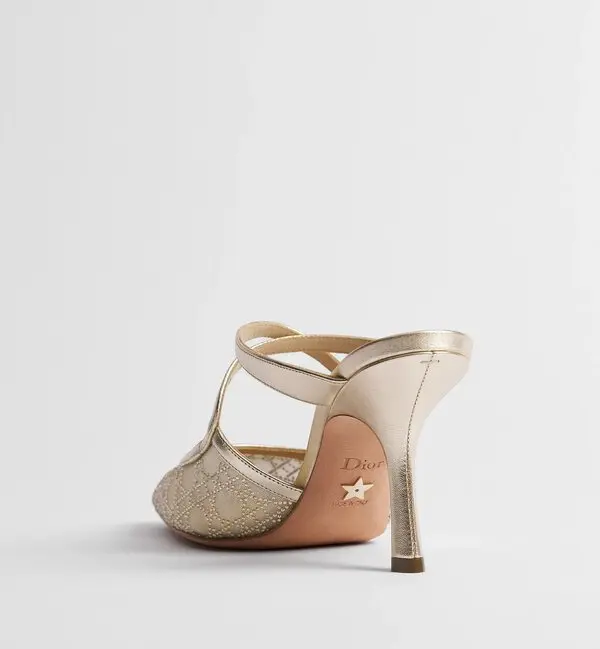 Dior Embellished Mesh Heeled Mule