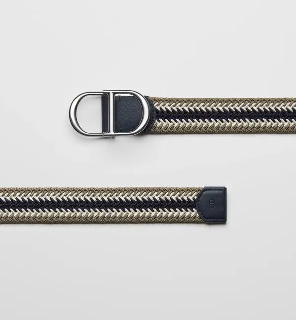 Dior Cd Buckle Woven Belt