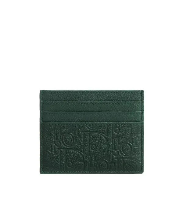 Dior Card Holder - Dark Green