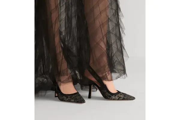 Dior J'adior Slingback Pumps With Millefiori Embroidery