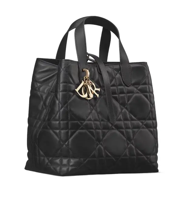 Dior Medium Vertical Tote Bag - Black